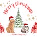 Pet Christmas Card Template, Photo Christmas Card, Printable Holiday ...
