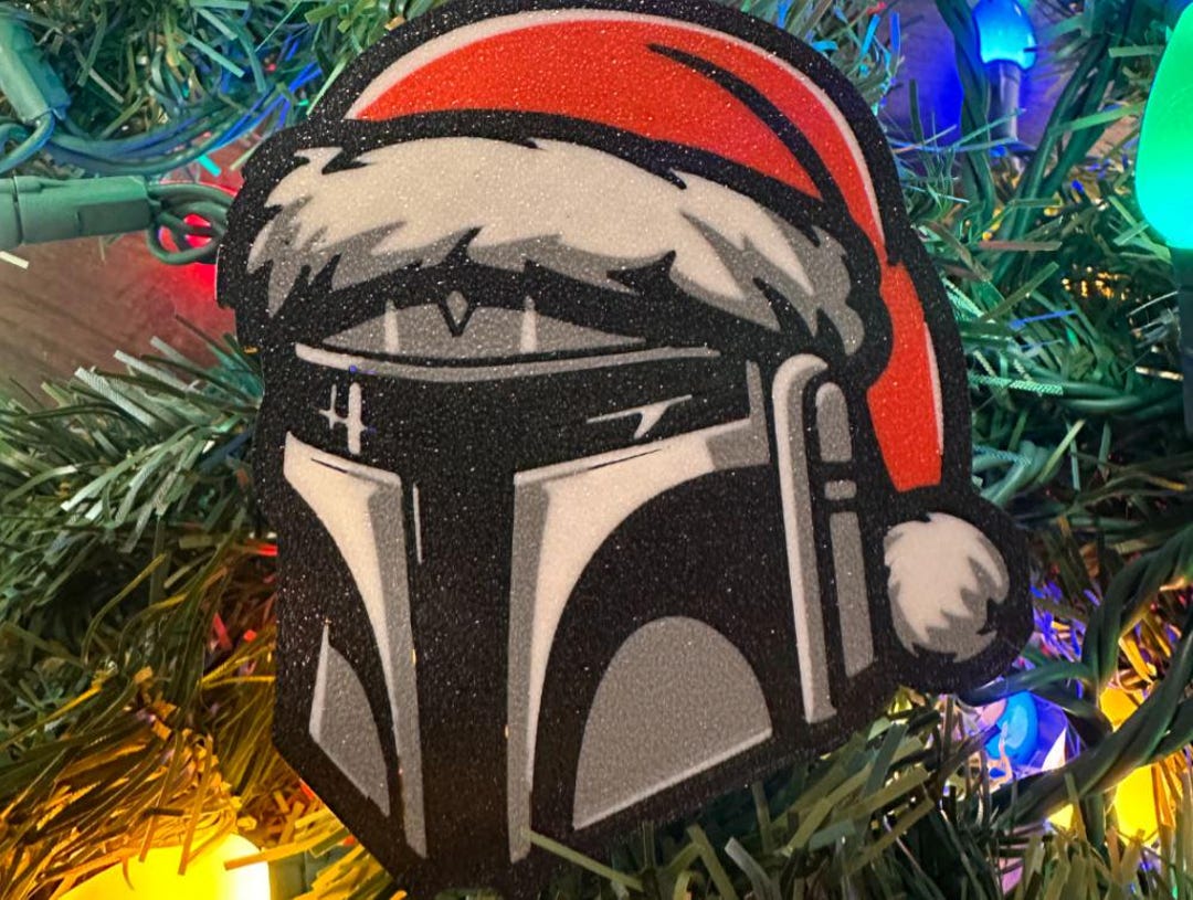 3d-printed Mandalorian Christmas Ornament – Sci-fi Tree Decoration - Etsy