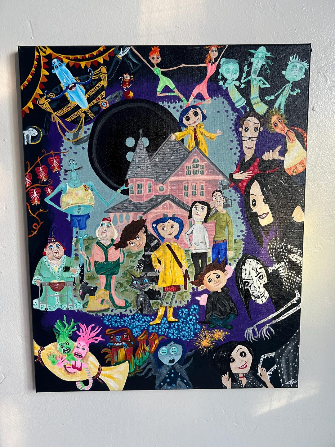 Acrylic Coraline Painting /pintura De Coraline En Acrilico - Etsy