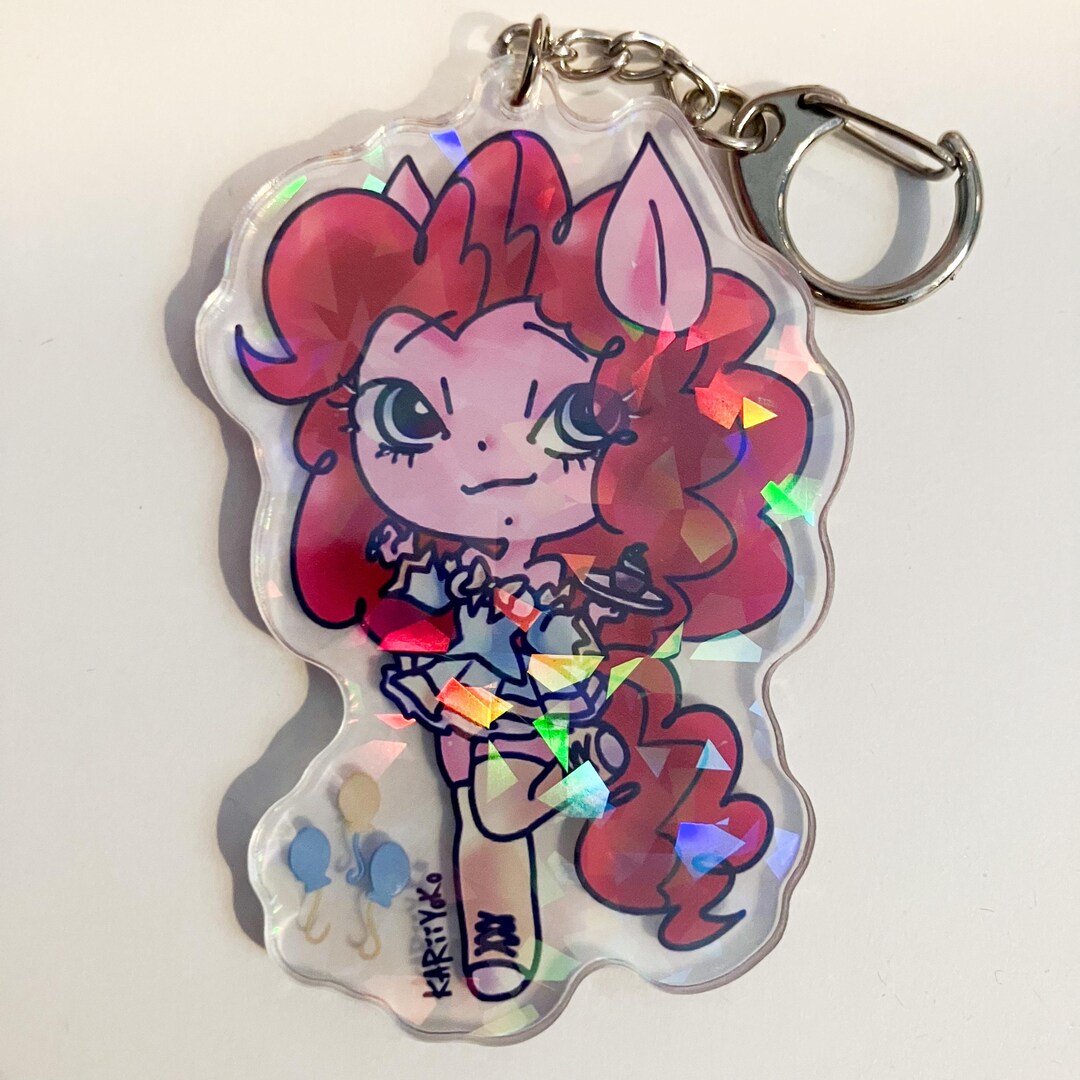 Pinkie Pie Acrylic Keychain - Etsy