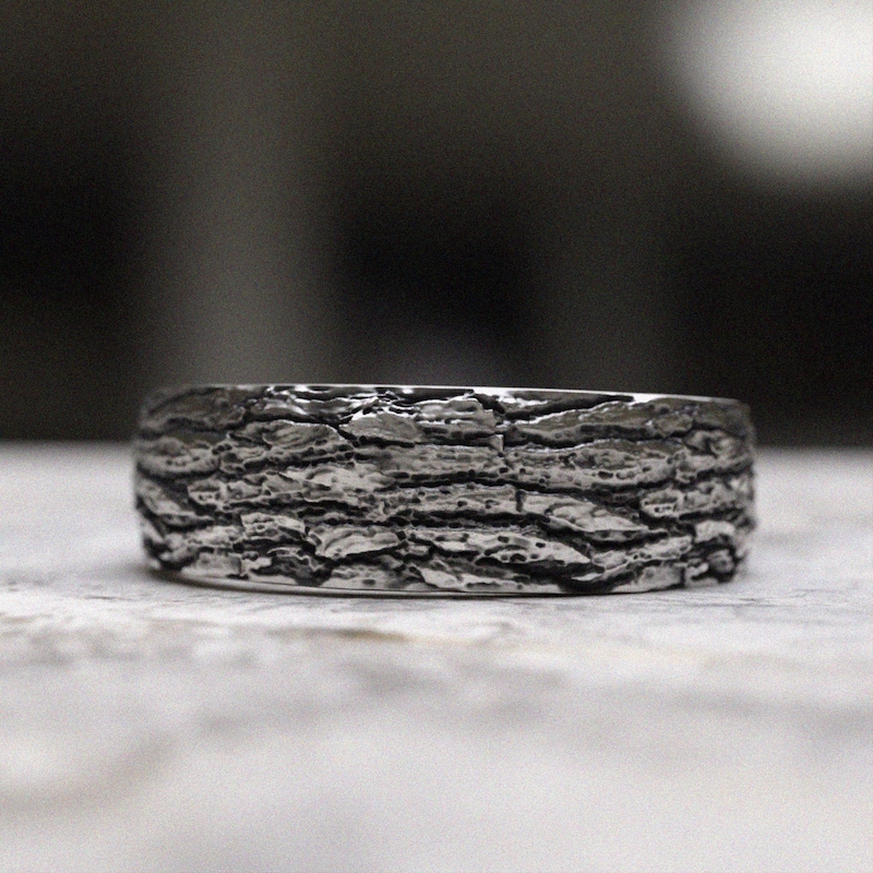 Tree Bark Ring - Etsy