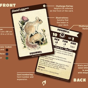 Skwirl's Wild Shape Cards–core + Expansion - Etsy