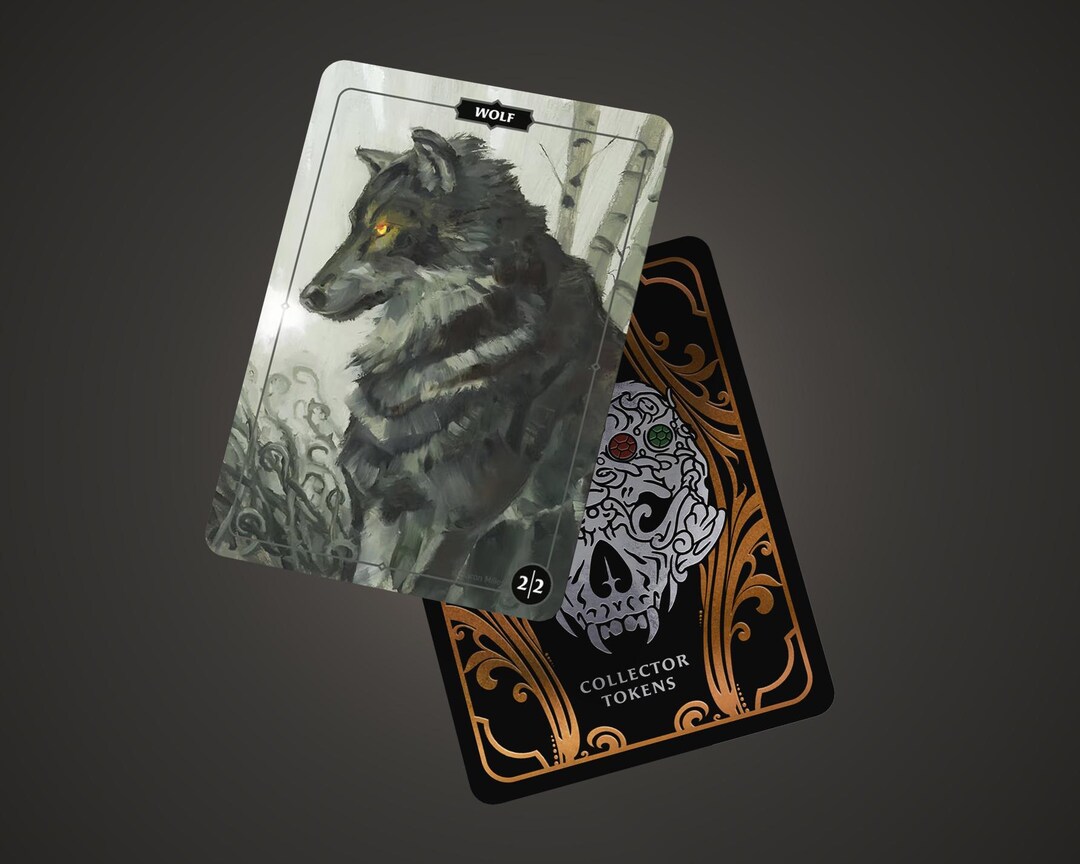 Wolf 2/2 - Grey Token (4x) - Etsy