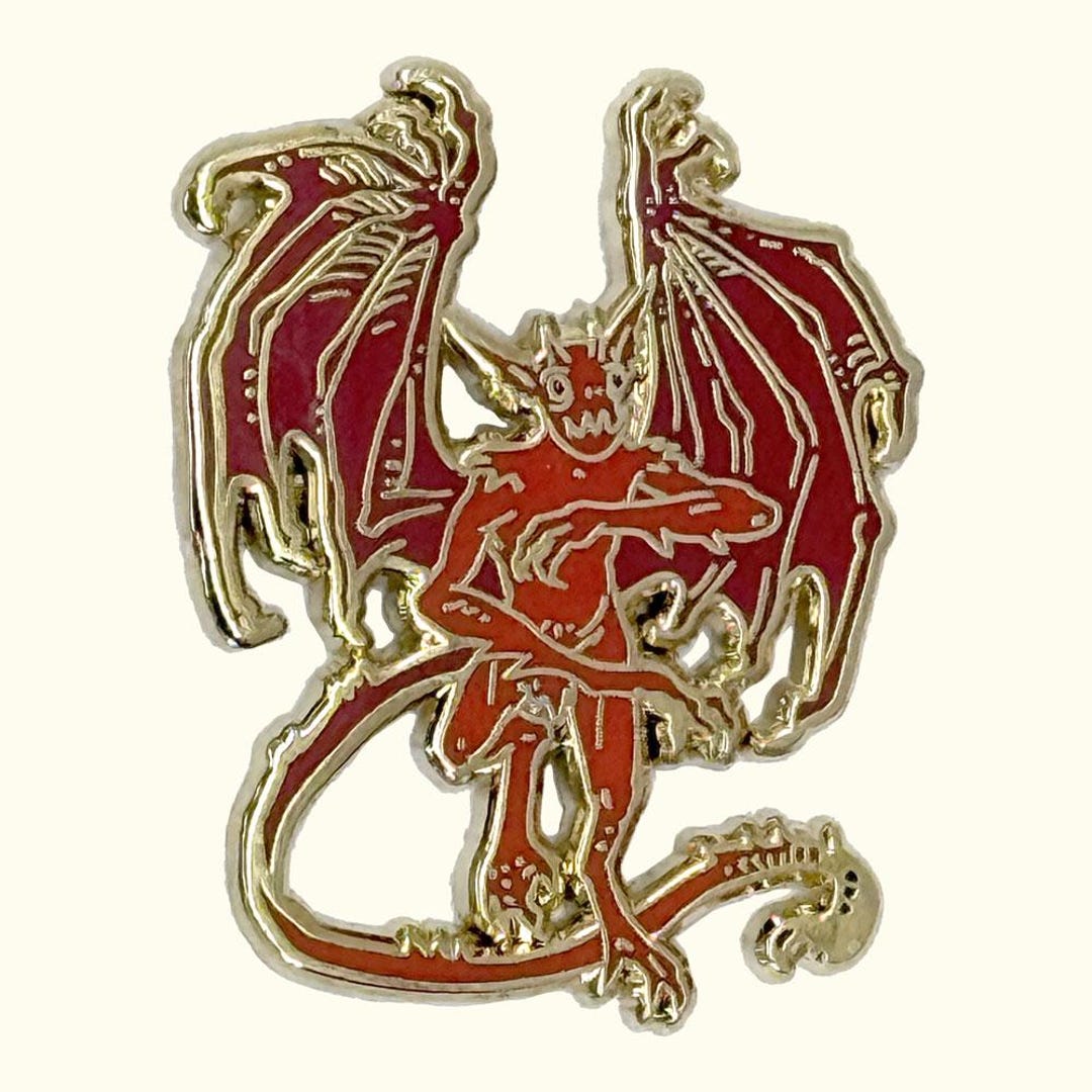 Enamel Imp Pin: +1 Wisdom, Fun Familiar (1.5 Inch) - Etsy