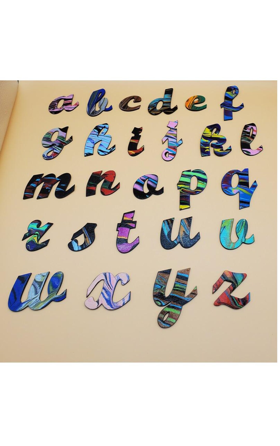 Set of Cursive Lowercase Alphabet Letters NO. 3 - Etsy