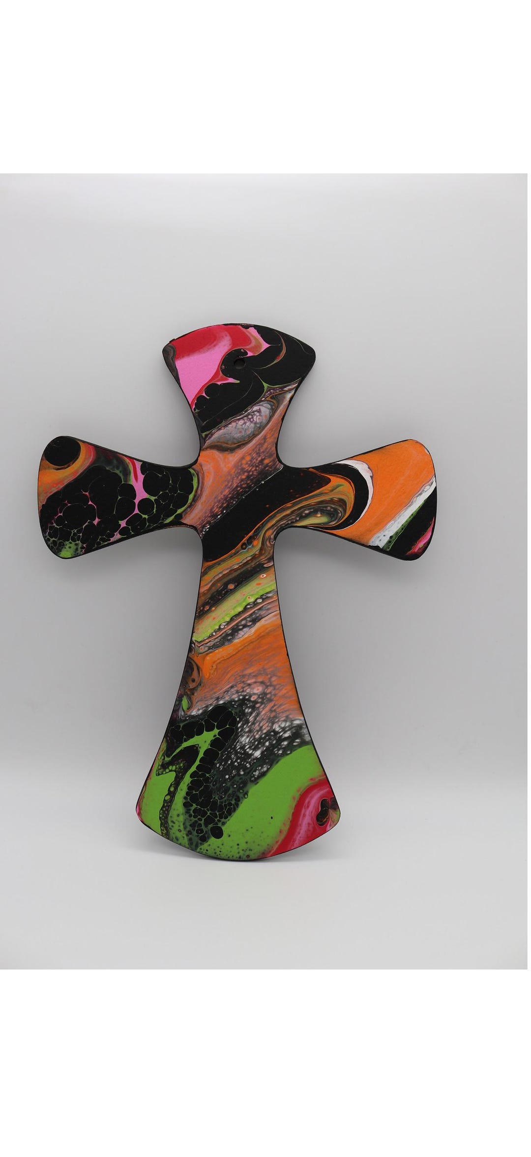 Acrylic Fluid Painted Wooden Cross 3 - Etsy