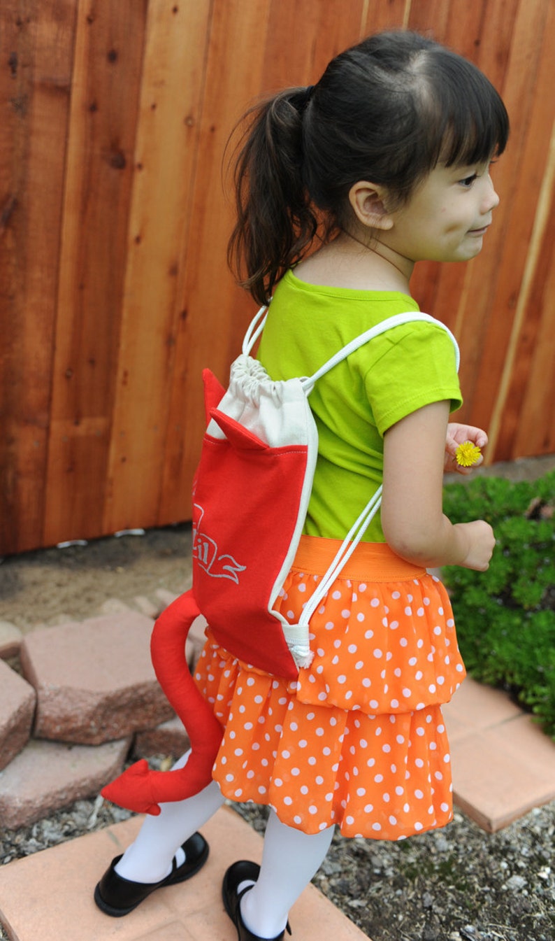 Dress Up Devil Drawstring Backpack | Etsy