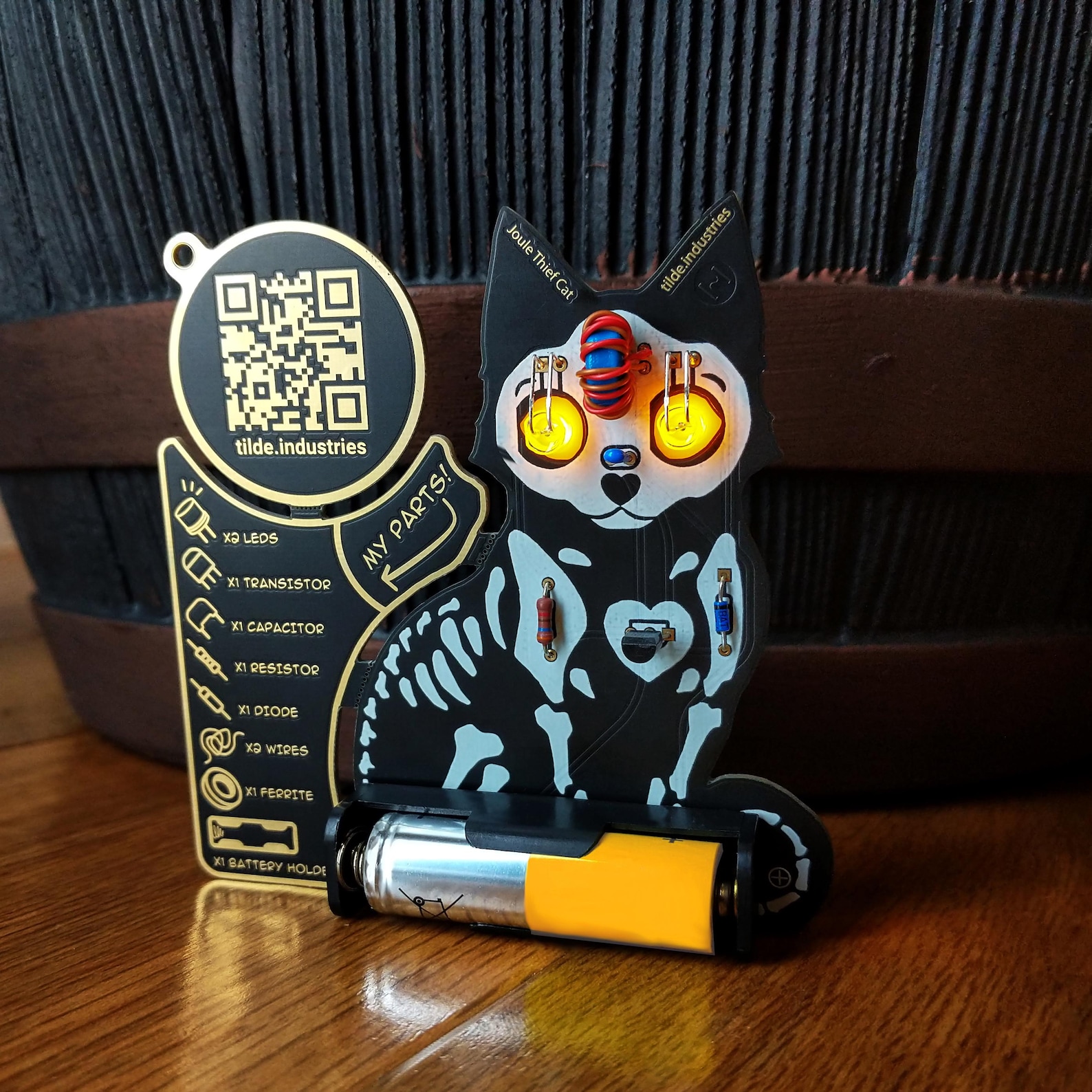 Joule Thief Cat - Soldering Kit for Beginner - Etsy