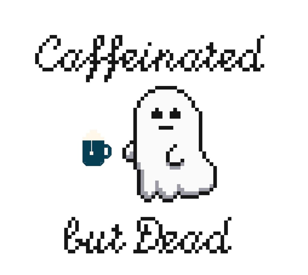 Mourning Mug – Gothic Coffee Cross Stitch Pattern | Cozy PDF Download ...