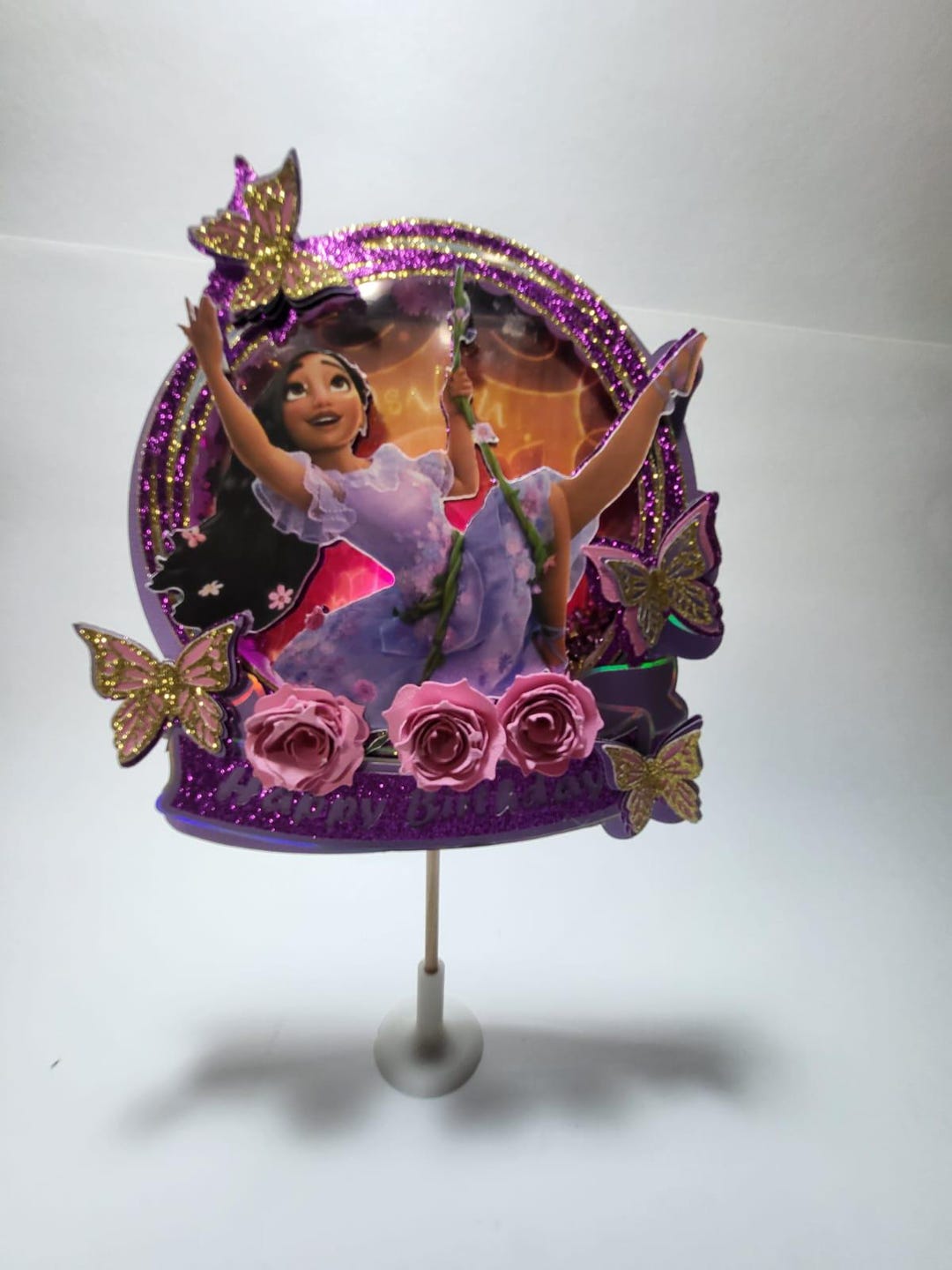 Isabela From Encanto Cake Topper, and Shaker with Light discount Shaker ...