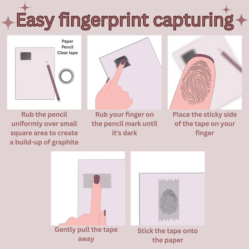 Actual Fingerprint Heart Necklace • Custom Pendant • Personalized Gift ...