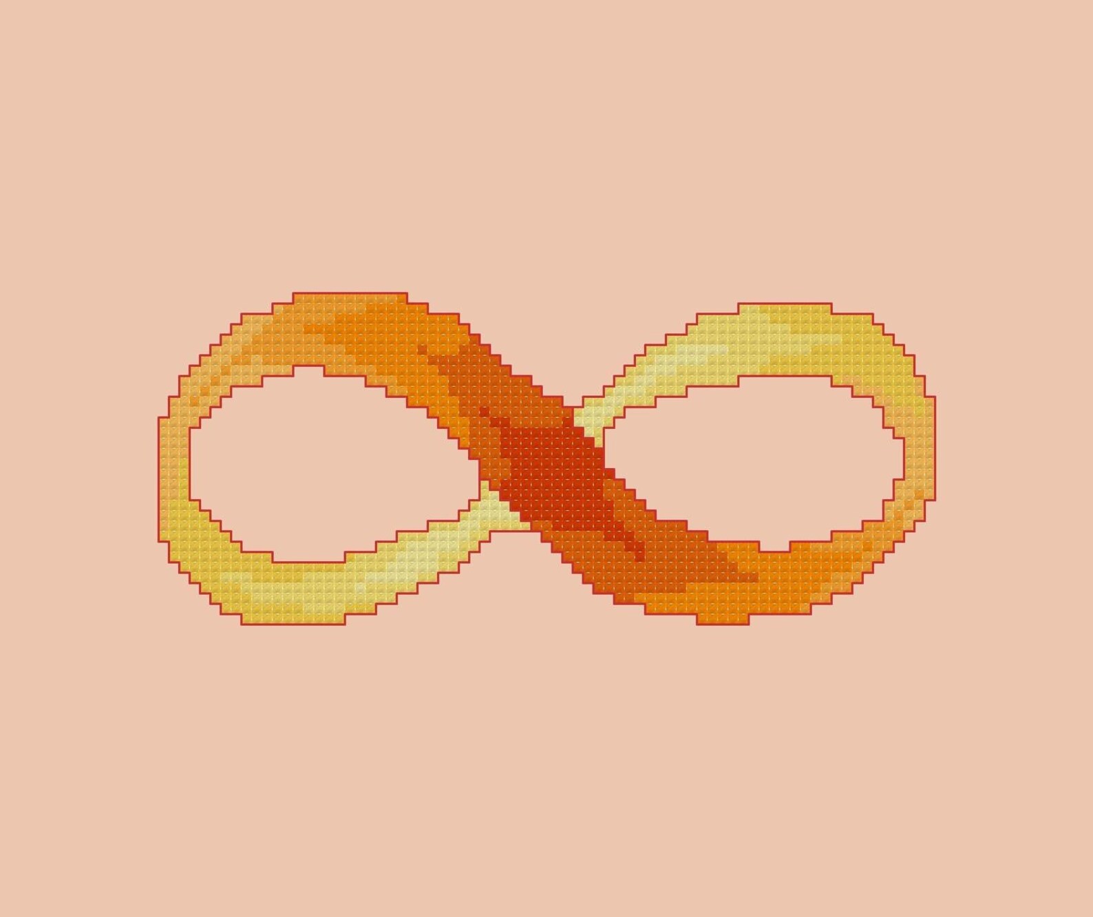 Infinity Cross Stitch Pattern PDF Digital Download - Etsy
