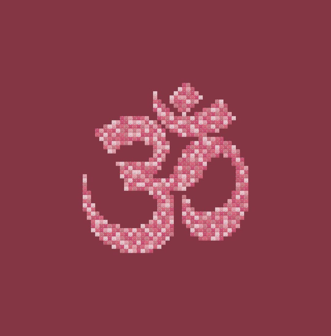 Om Symbol Cross Stitch Pattern PDF Digital Download - Etsy