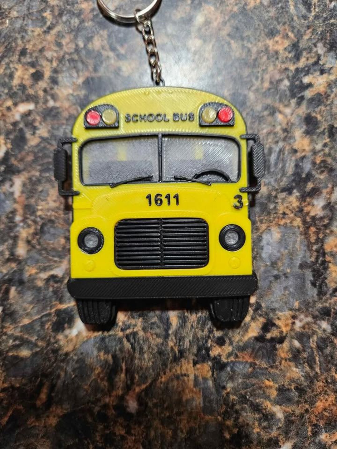 Personalized 3d-printed School Bus Keychain - Etsy