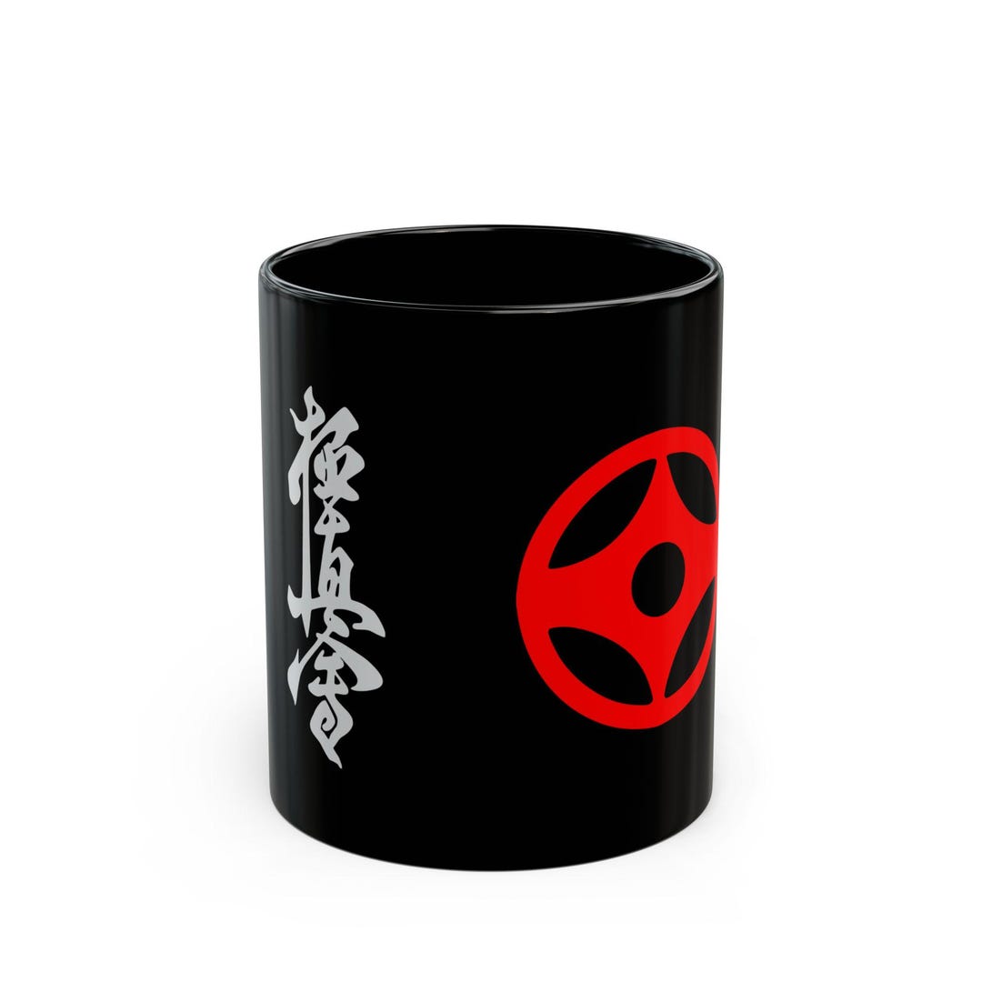 Mug, Kyokushin Karate, Full Contact, Kanji, Kanku Black Mug, 11oz 15oz ...