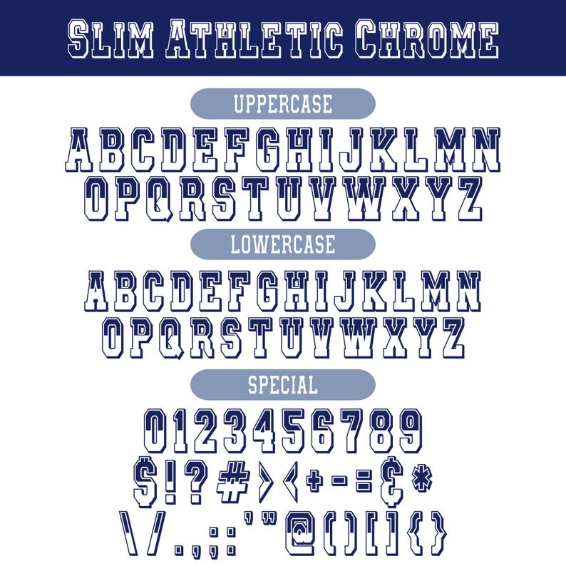 Varsity Font Bundle | Sports Jersey Font TTF OTF for Cricut Canva ...