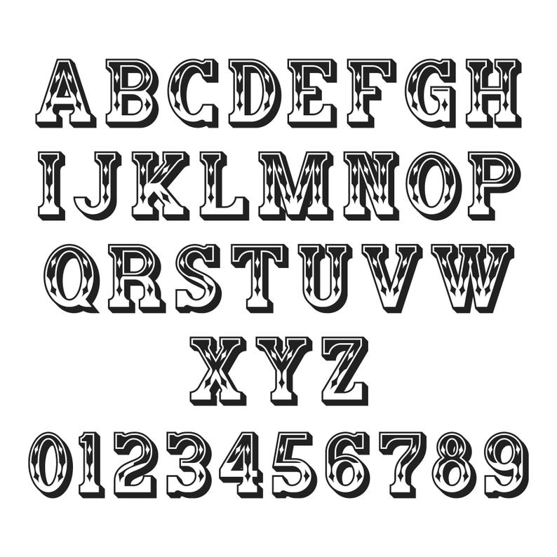 Western Font SVG | Cowboy Font | Cowgirl Font | Rodeo Font | Western ...