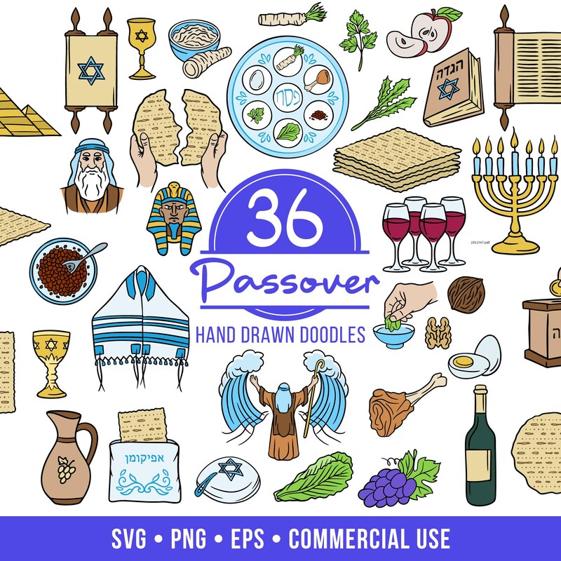 Passover Seder Plate Clipart - Etsy