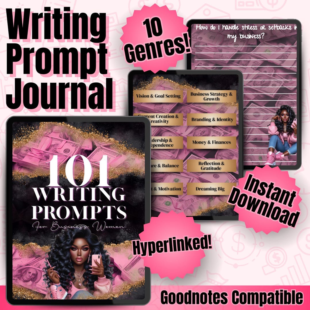 101 Digital Journal Prompts for Business Women | Hyperlinked Journal ...