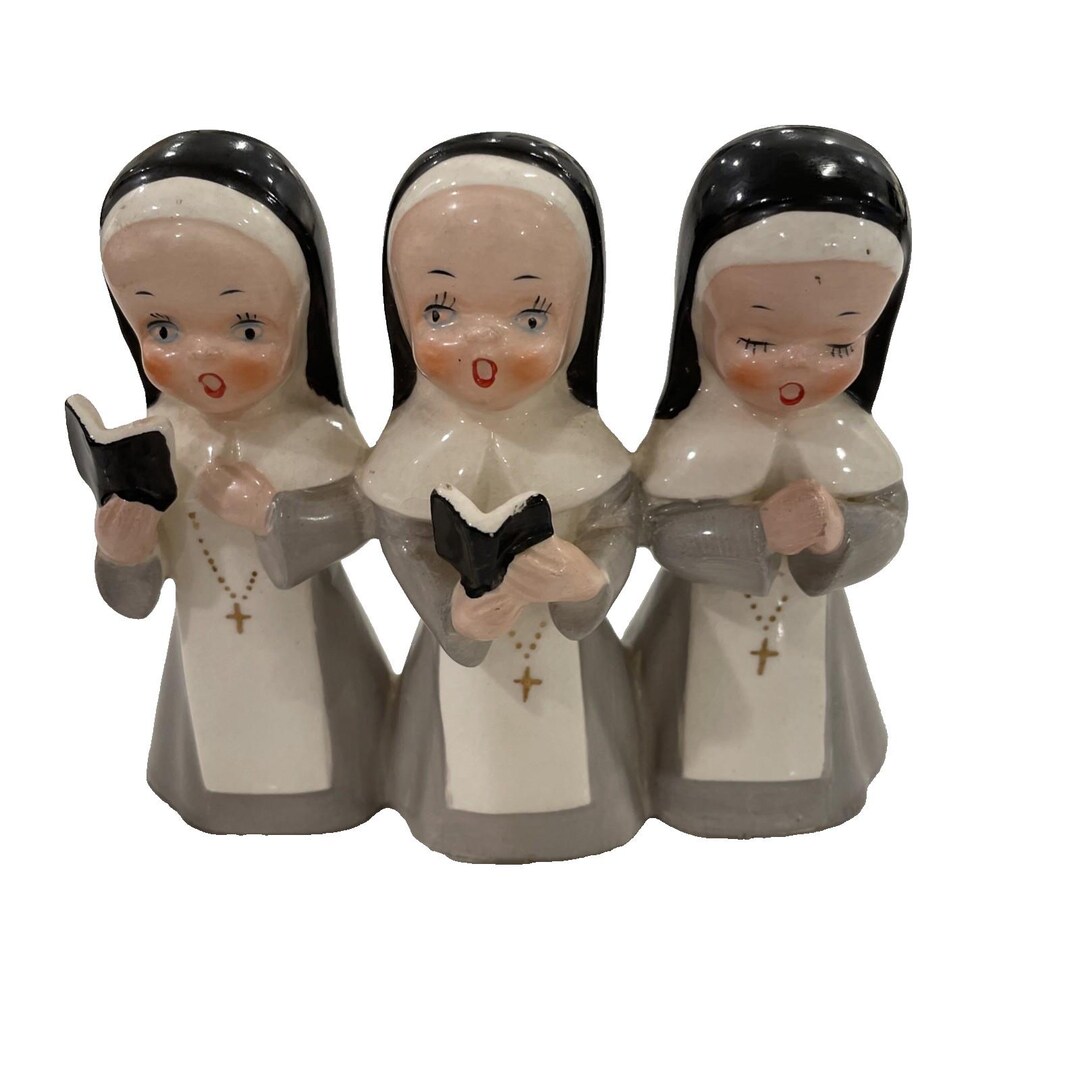 Vintage Hull Canada Shafford Pottery Three Little Sisters - Nun ...