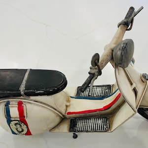 Vintage Metal Vespa Scooter Model - Decorative Italian Moped Replica ...