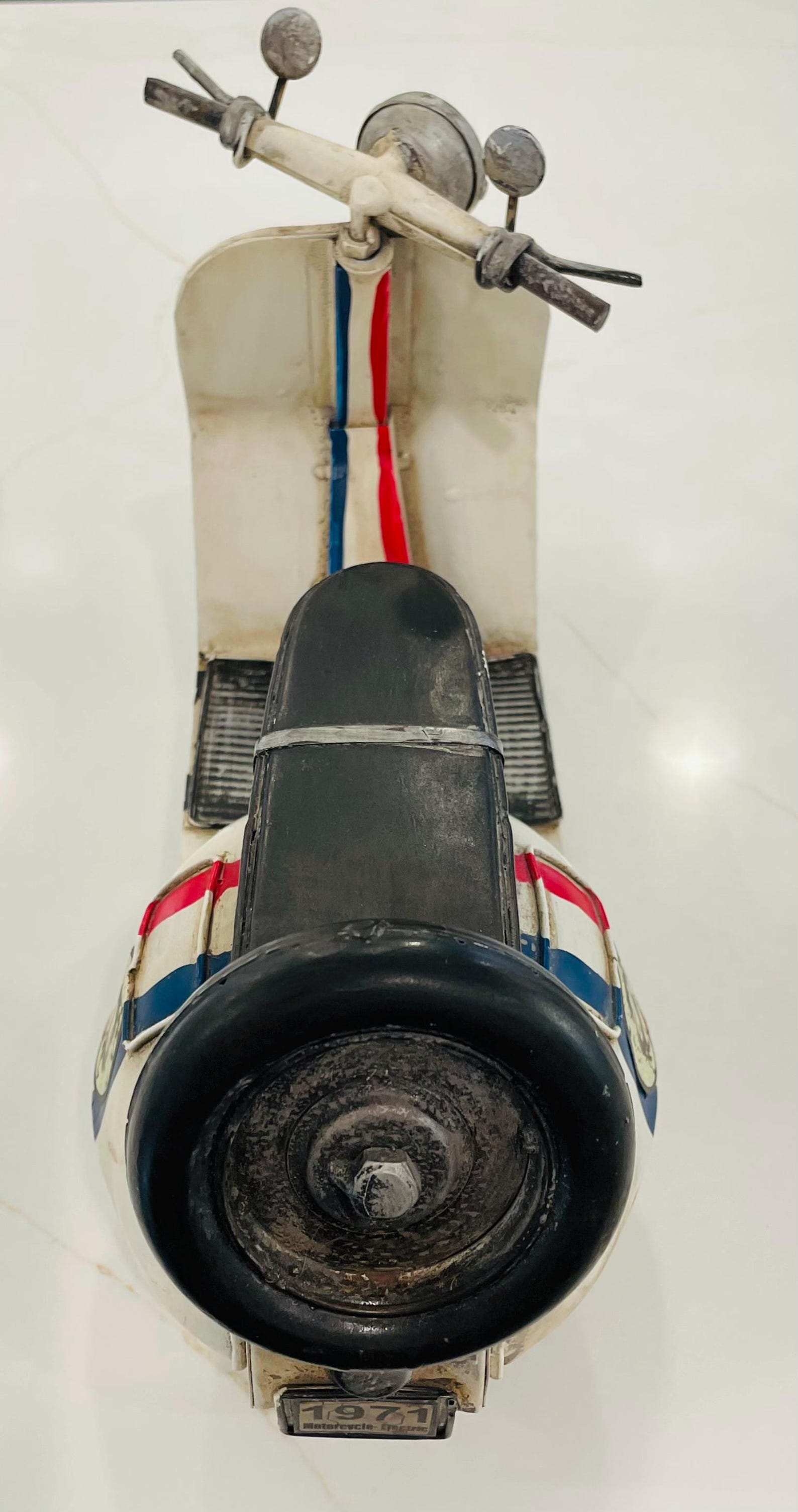 Vintage Metal Vespa Scooter Model - Decorative Italian Moped Replica ...