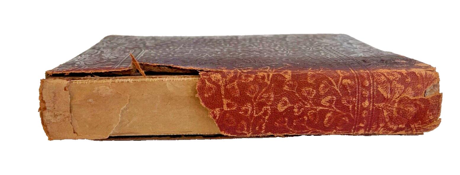 Antique Victorian Leather Poetry Book: Poetical Works of Owen Meredith ...