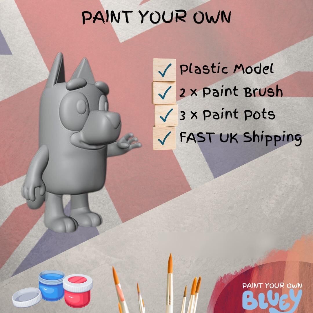 Bluey Paint Set FREE DELIVERY - Etsy