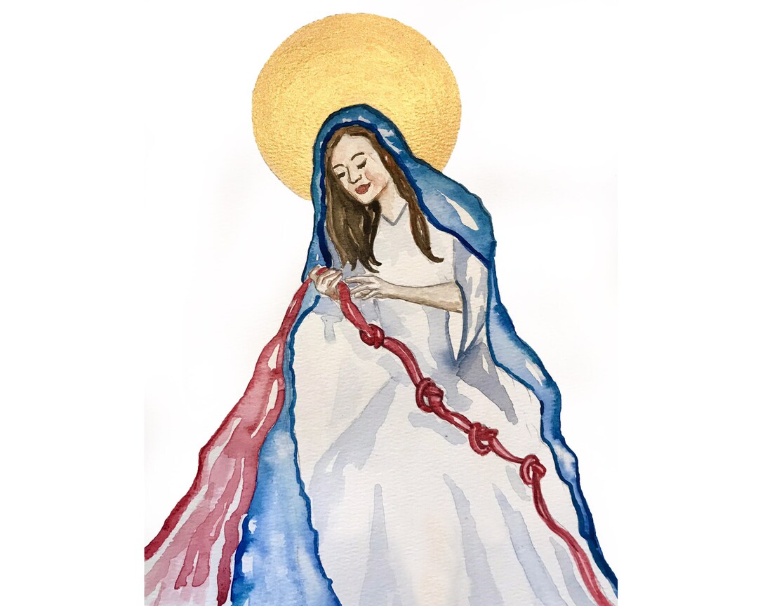 Blessed Mother Our Lady Undoer of Knots Virgin Mary Divine Mercy ...