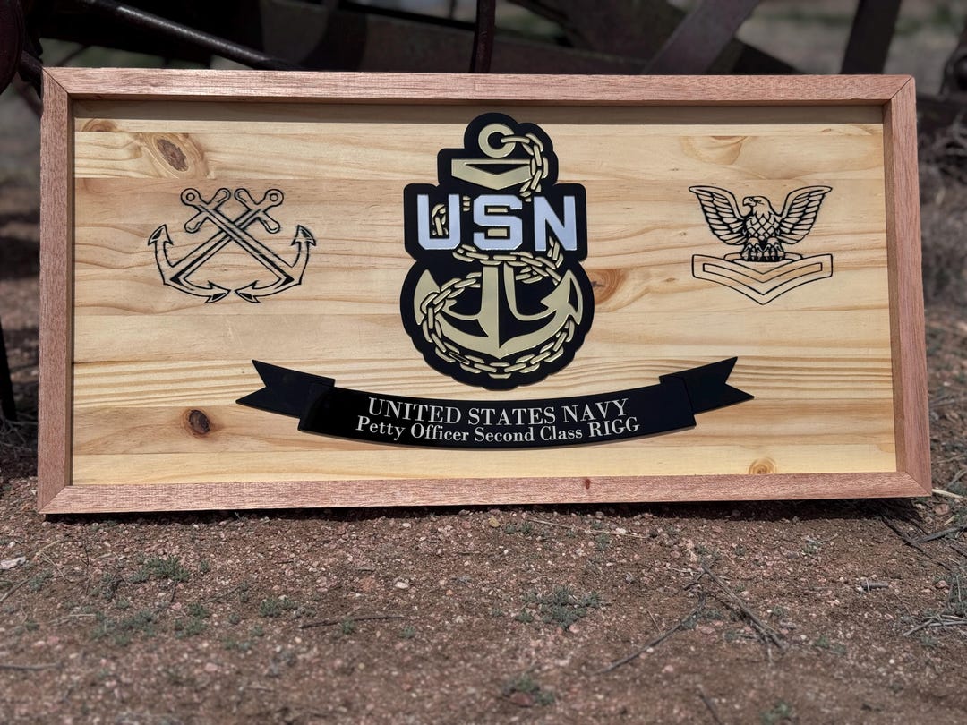 Custom Military Service Plaque – Retirement or Recognition Gift ...