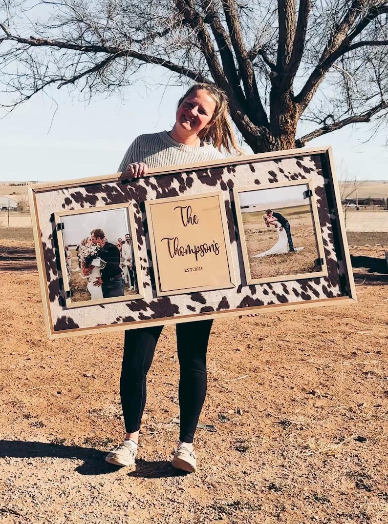 Custom Western Faux Cowhide Sign - Etsy