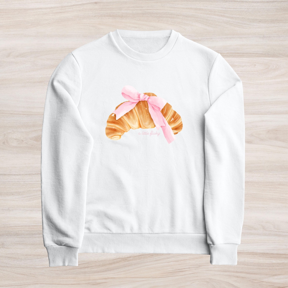 Croissant Pink Bow Png | Cute Girly Digital Clipart | French Food ...