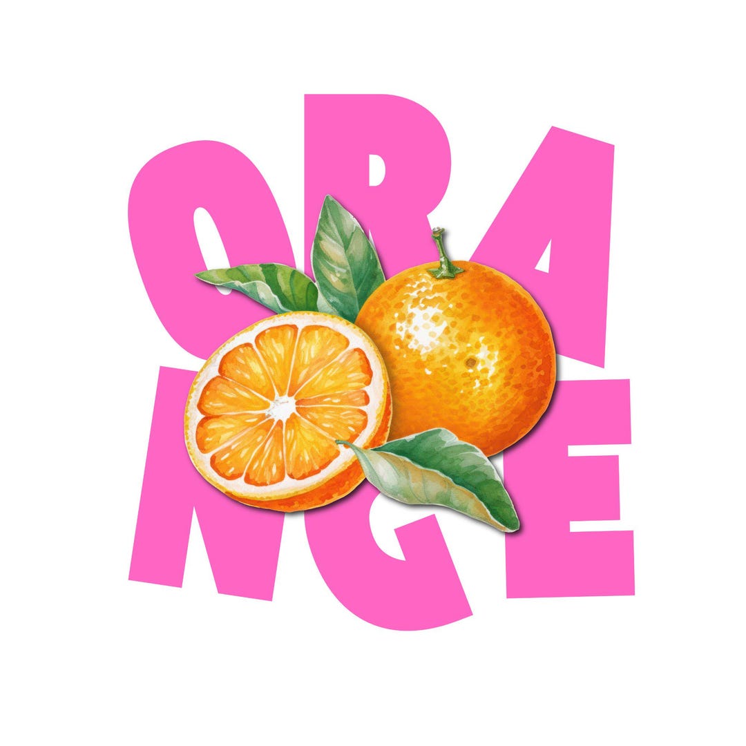 Oranges Fruit Png | Food Digital Clipart | Bold Bright Citrus Design ...