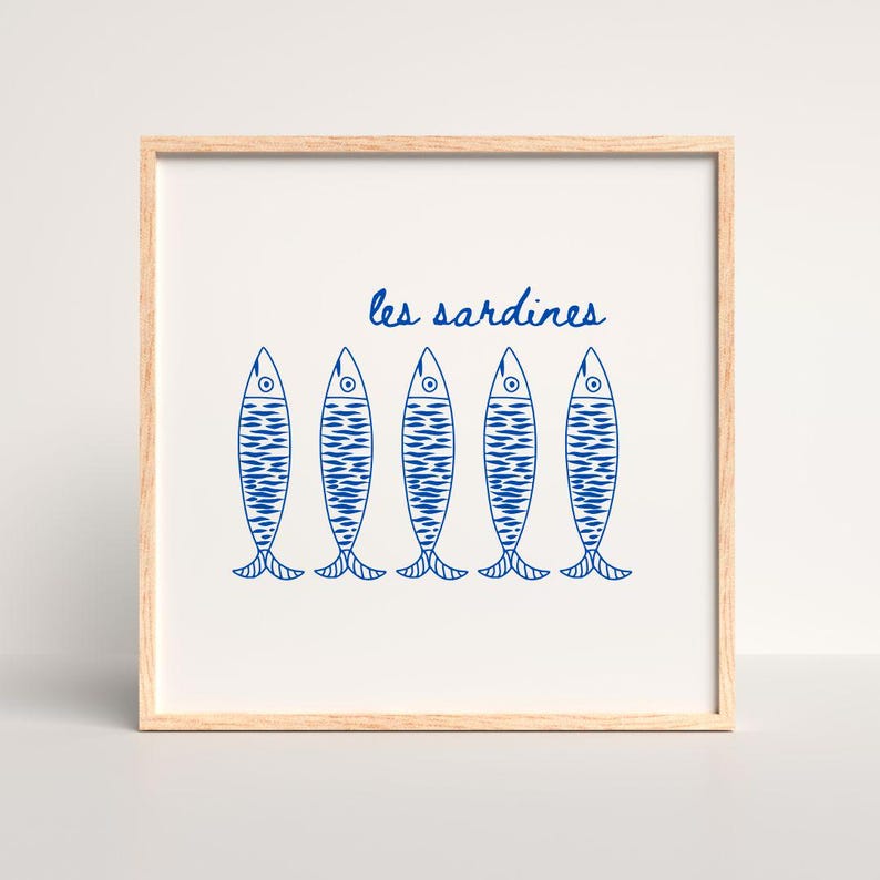 Sardines Png | Fisherman Aesthetic Clipart | Fish |dtf Dtg Sublimation ...