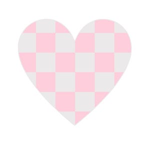 Pink White Checkerboard Heart Png | Trendy Aesthetic Clipart ...