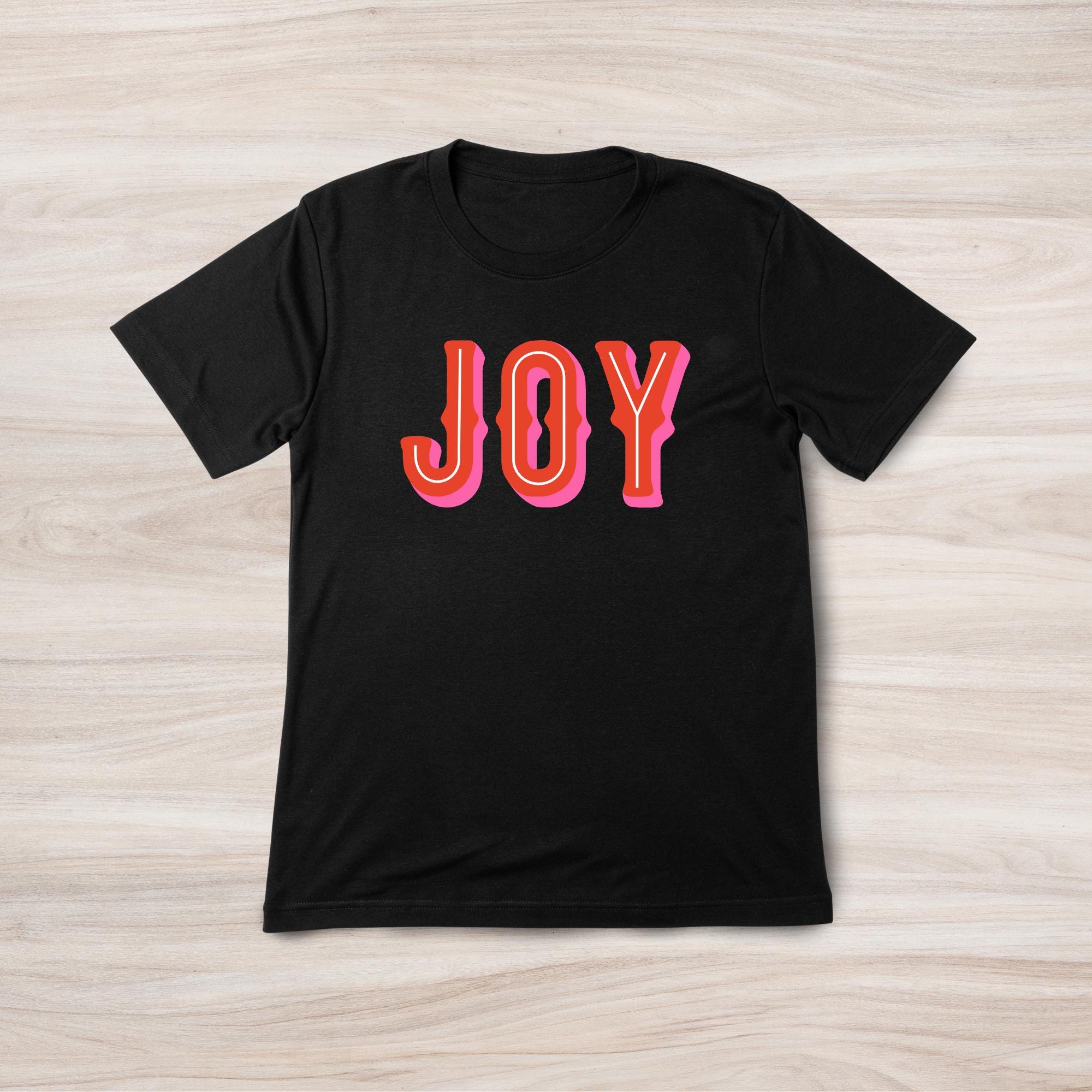 Joy Digital Download | Modern Red Hot Pink Christmas Design Png ...