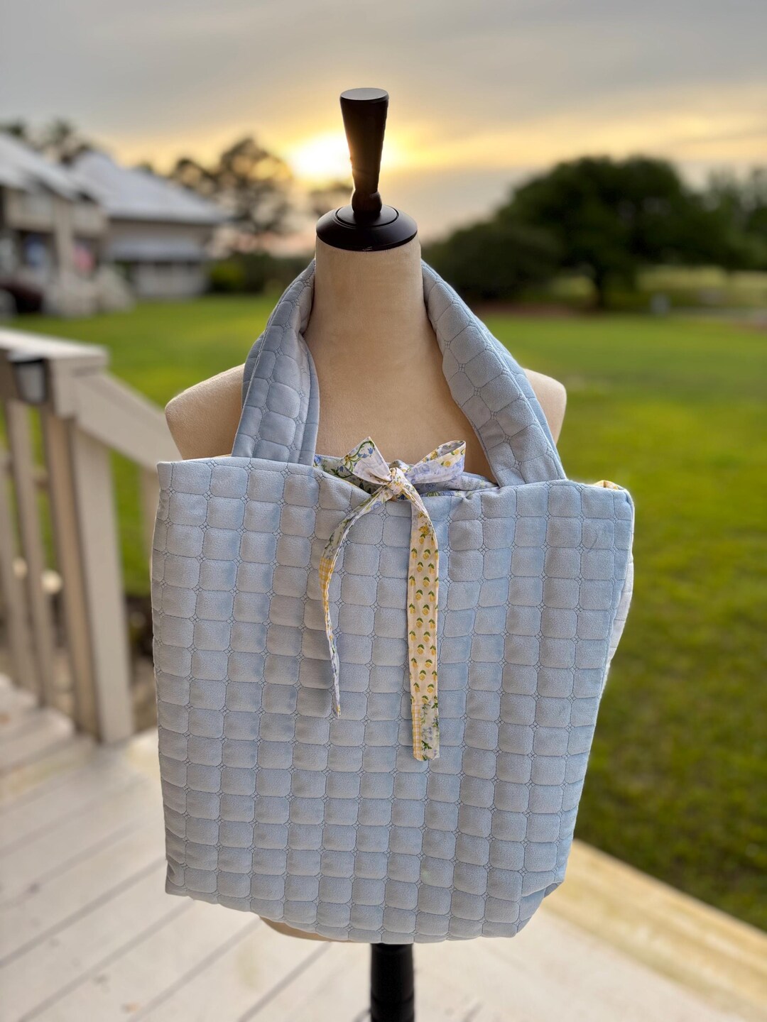 Handmade Quilted Tote Bag – Large, Custom, and Stylish for Everyday Use ...