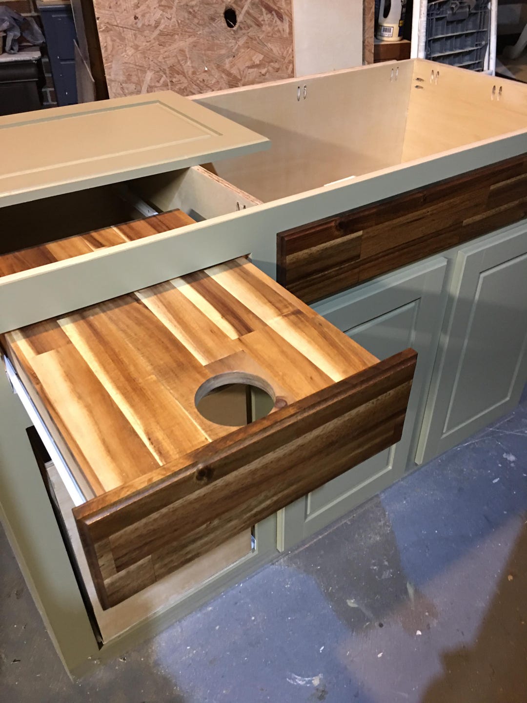 Pull Out Cutting Board Drawer to Replace Existing Cabinet Drawer in ...