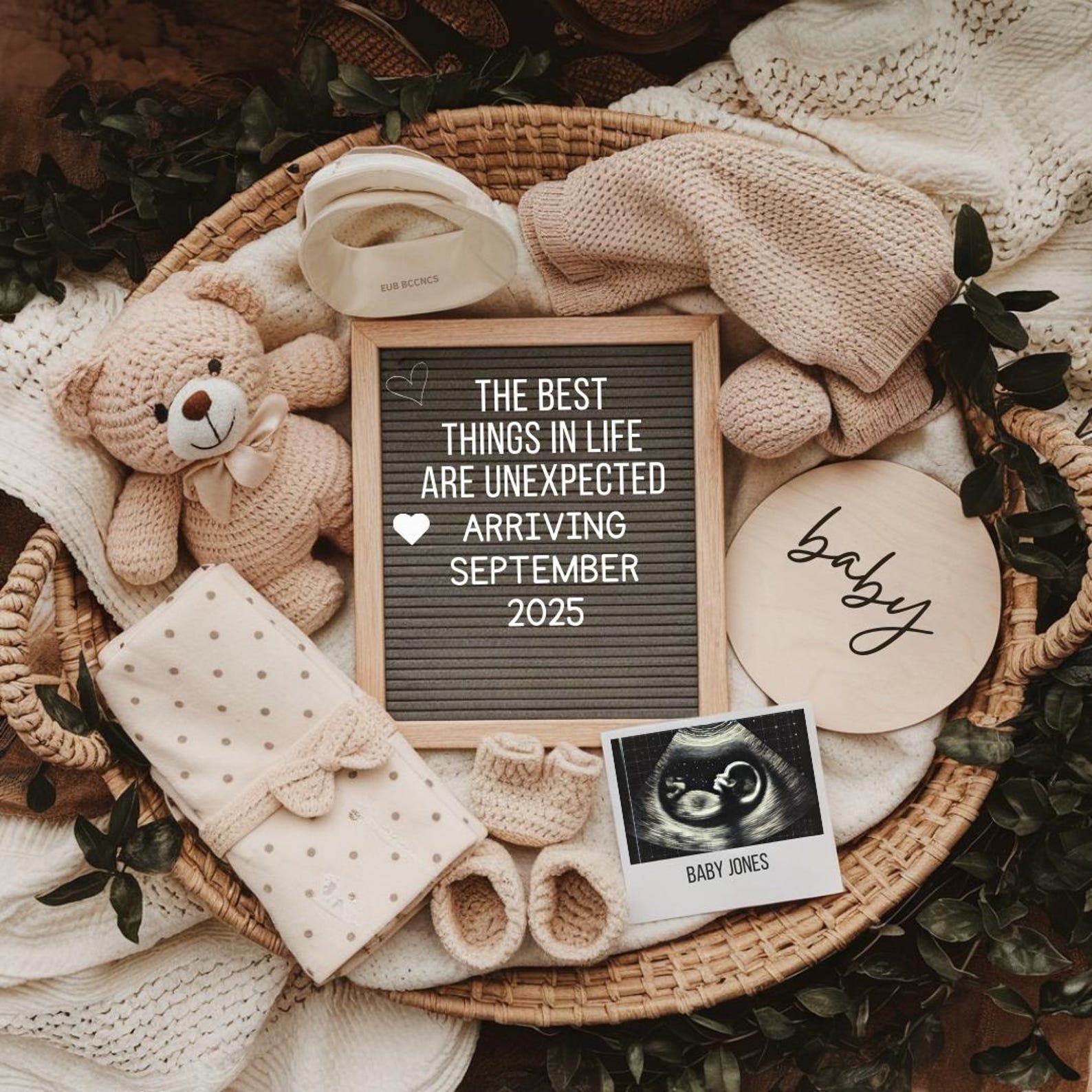 Editable Letter Board Pregnancy Announcement Digital Pregnancy ...