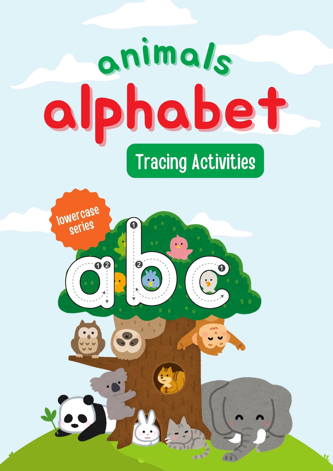 ABC Animal Alphabet Coloring Book for Kids | 27-page Printable PDF - Etsy