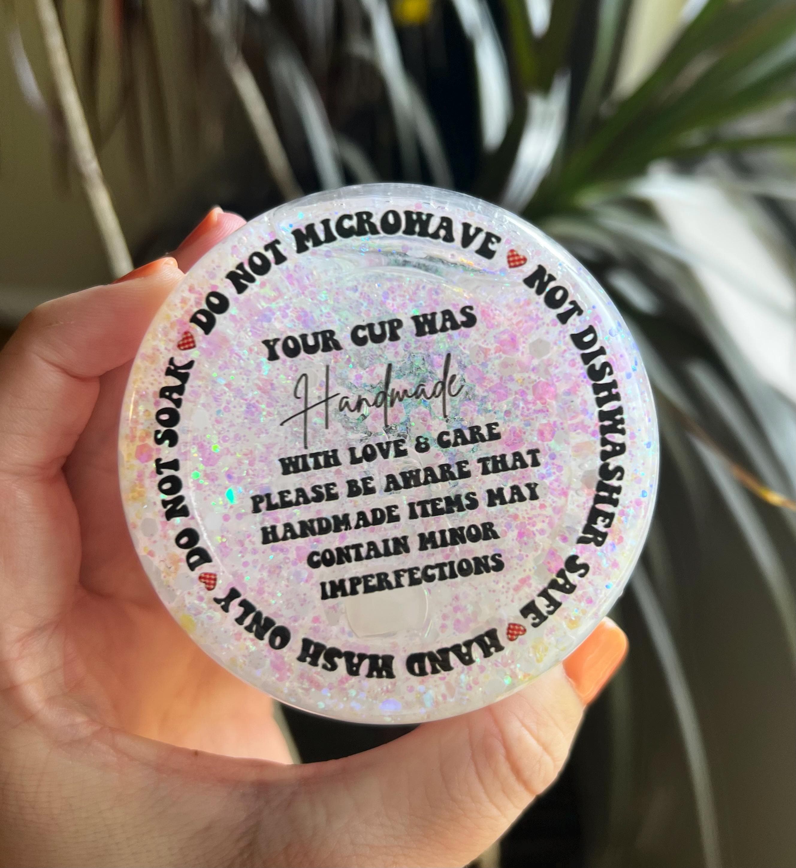 UVDTF Cup Care Sticker 2.5in X2.5in - Cute UV DTF Decals - Cup Care ...