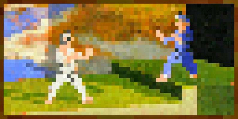 Minecraft Fighters Painting Printed Canvas 2x1 Blocks - Etsy UK