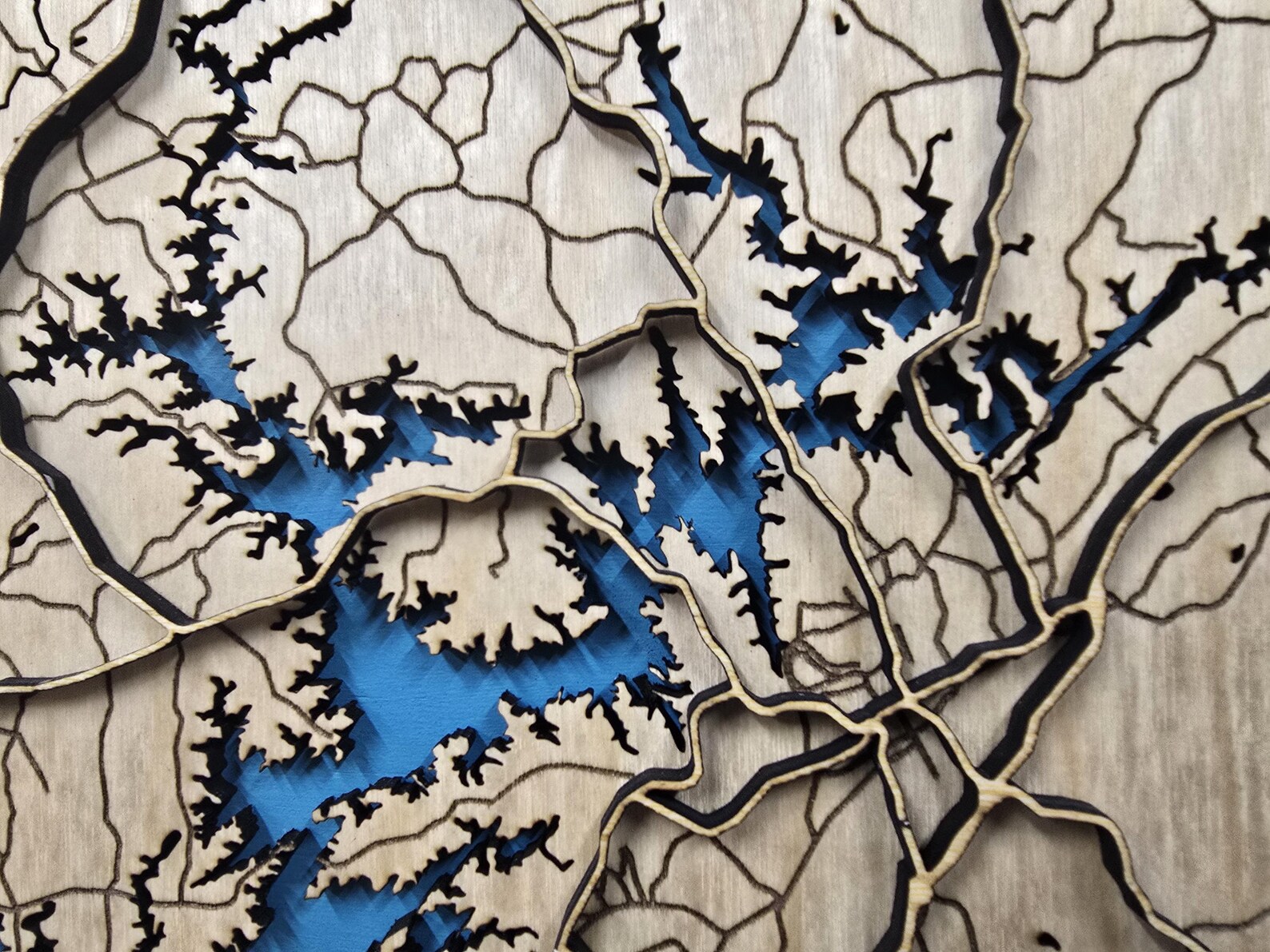 Lake Lanier Layered Map Svg, Lake Lanier Laser Map File, Lake Lanier 3d ...