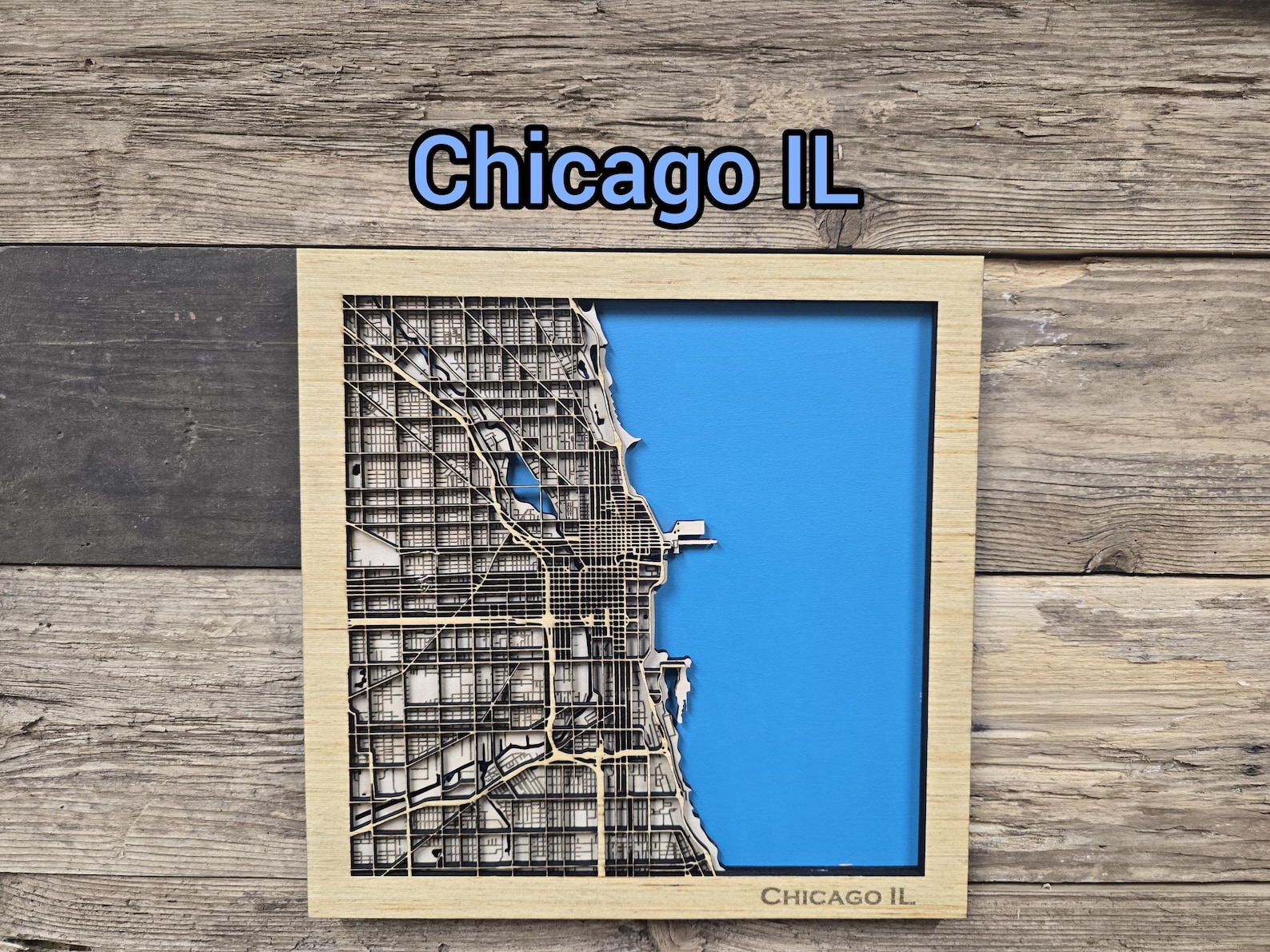 Chicago Svg Map File, Chicago Laser Map File, Chicago Wooden Map Svg ...