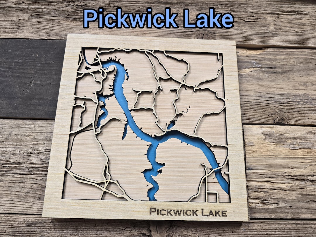 Pickwick Lake Map SVG File: Layered Laser Cut File (digital Download ...