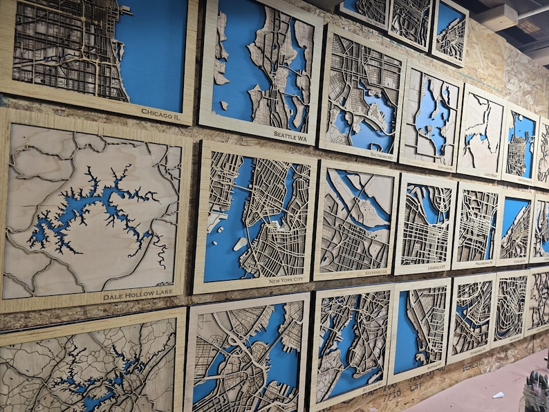 77 Map Svg Files for Laser Cutting, City Maps Svg, Lake Maps Svg, 3d ...