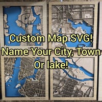 Lake Map - Etsy