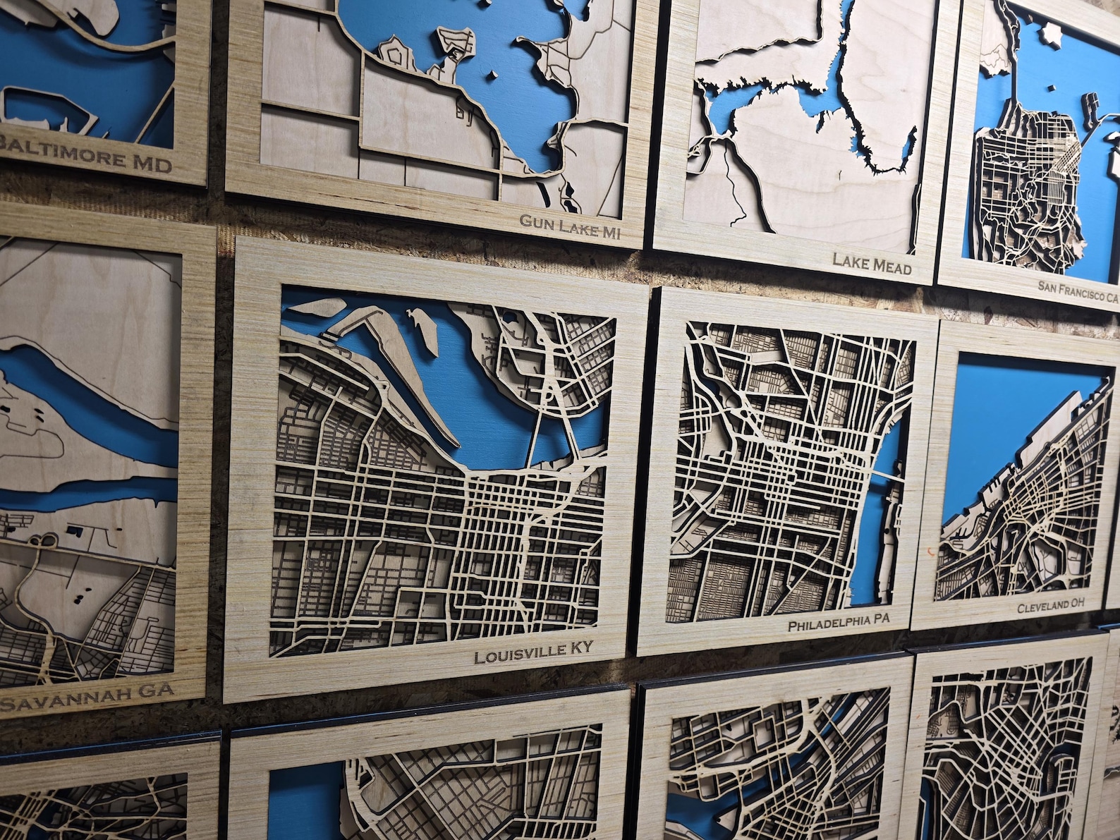 Laser Cut Map SVG Files: City & Lake Maps (digital Download) - Etsy