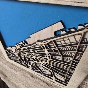 Cleveland Ohio Layered Map SVG File: Laser Cut City Map (digital ...