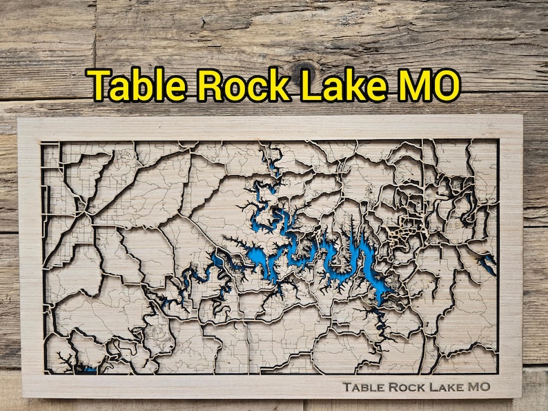 Table Rock Lake Map SVG Cutting File (digital Download) - Etsy